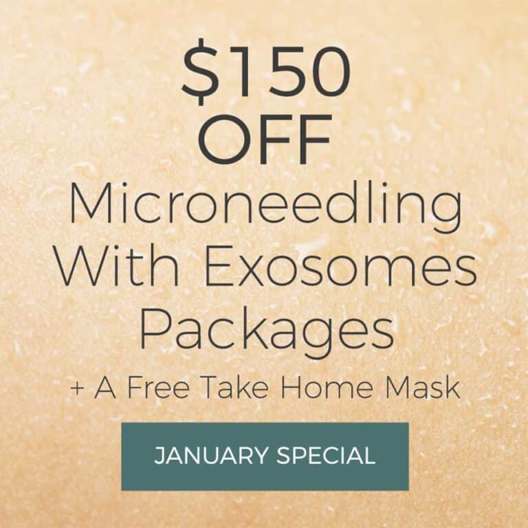 $150 OFF Microneedling with Exosomes + Free Mask - January 2024 Special
